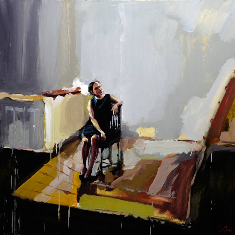 Woman in the studio Painting by Jurij Frey | Saatchi Art