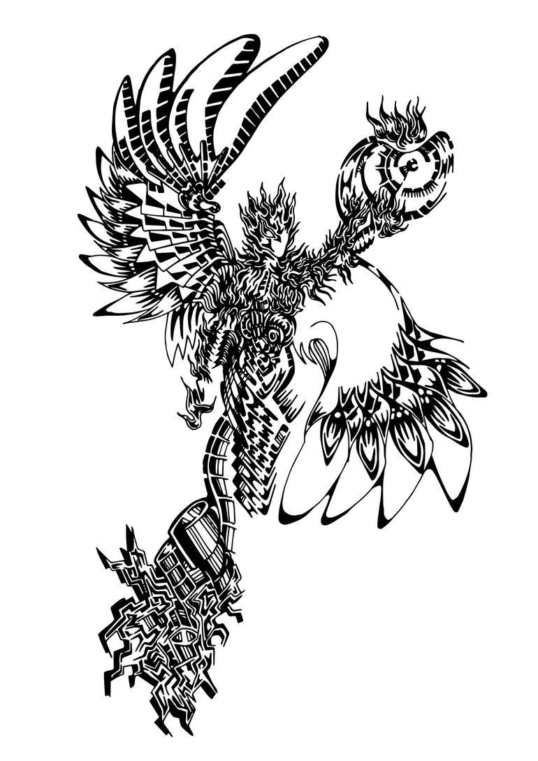 Winged Observer Drawing by Gemma Hebden | Saatchi Art