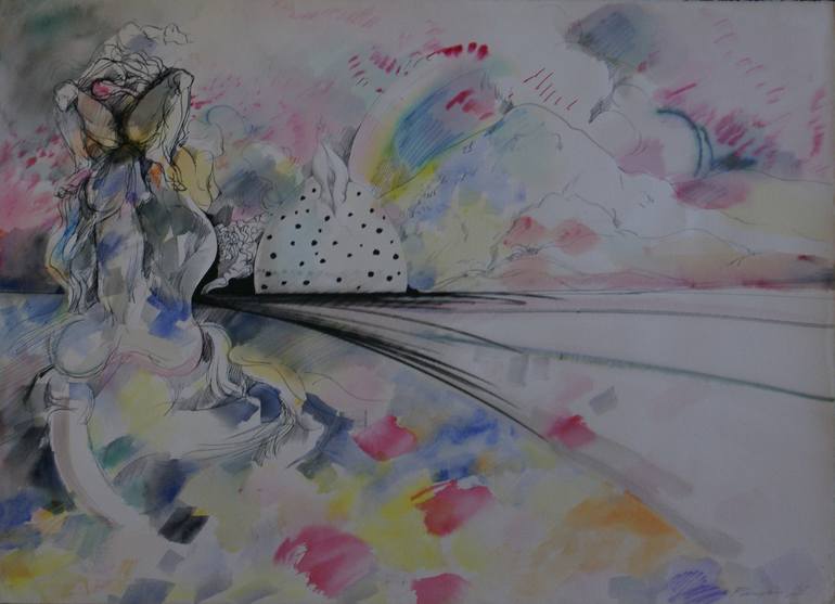 On Top Drawing by Ranjan Sen | Saatchi Art