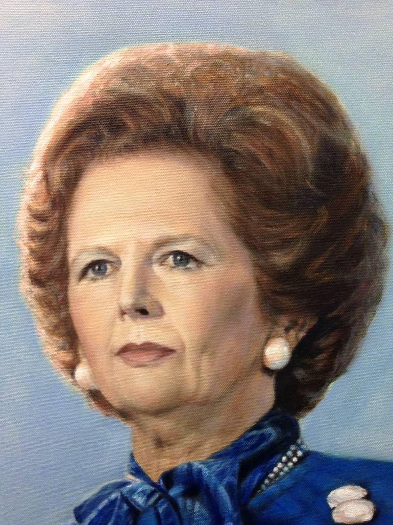 Portrait of Margaret Thatcher (sold) Painting by Tatiana Wilson ...