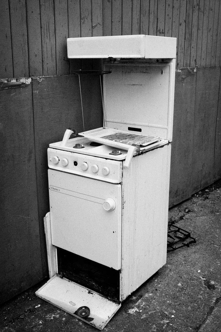 old discarded gas cooker waste Photography by Joe Fox | Saatchi Art