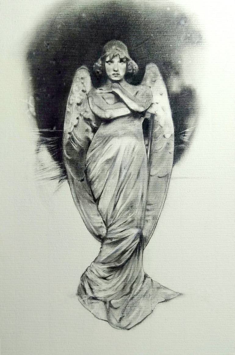 Angelo della Resurrezione Drawing by Pedro Rodriguez Fernandez ...