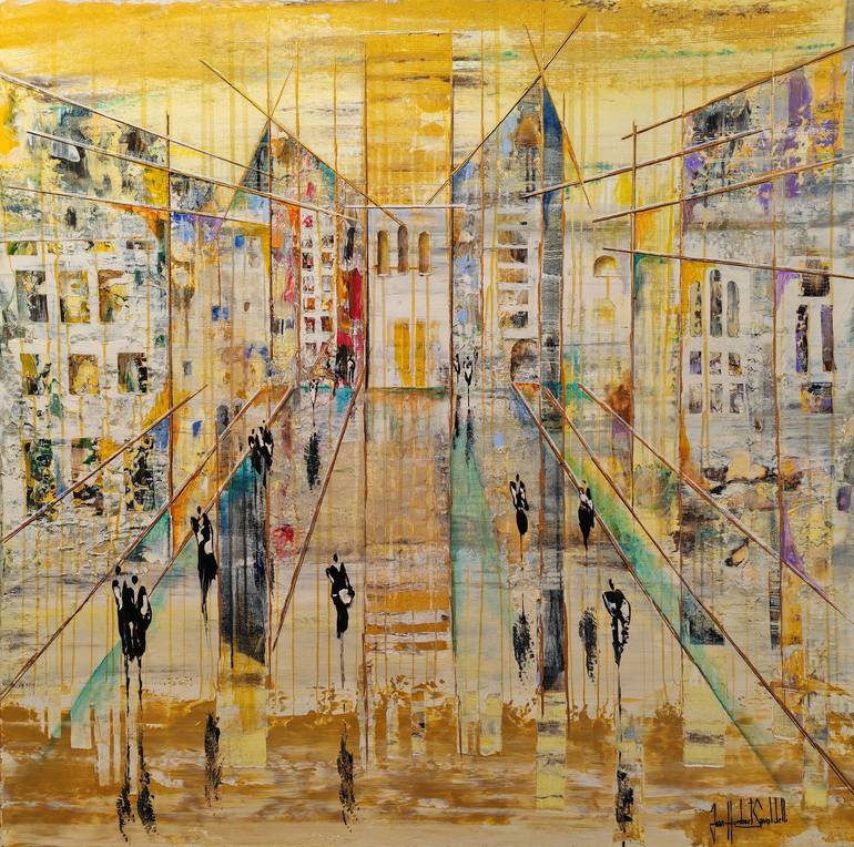 TRAIT POUR TRAIT Painting by jean-humbert savoldelli | Saatchi Art