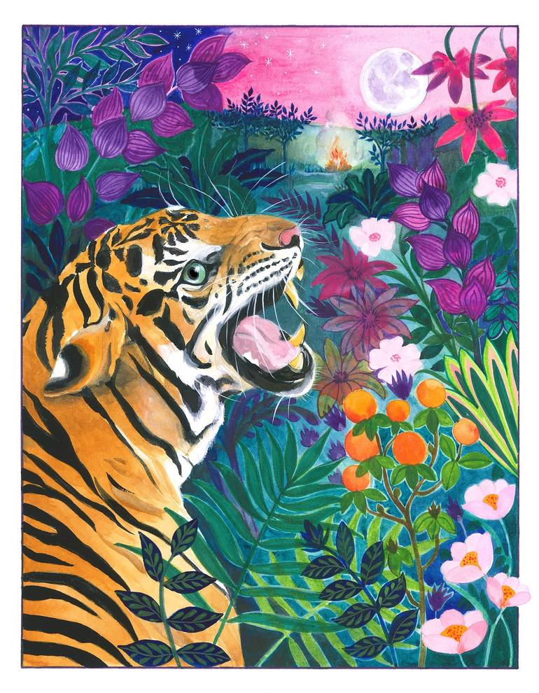 Tyger! Tyger! Painting by Isabelle Brent | Saatchi Art