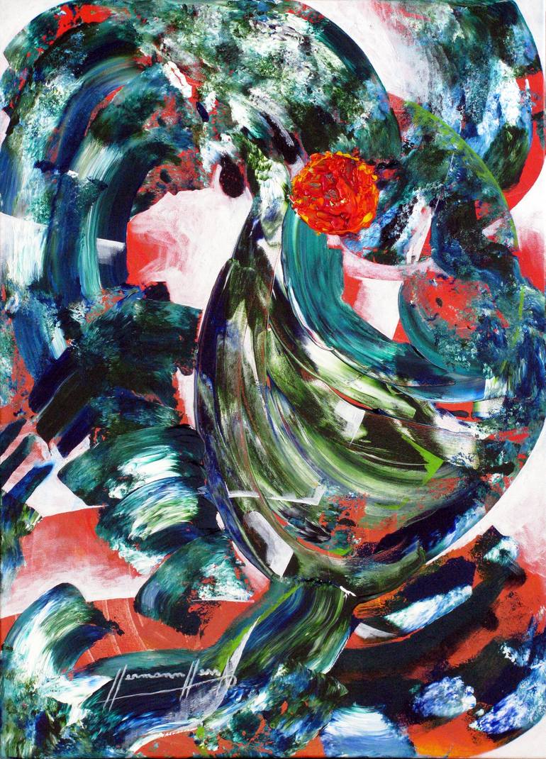 Swirls Painting by Hermann Hess | Saatchi Art