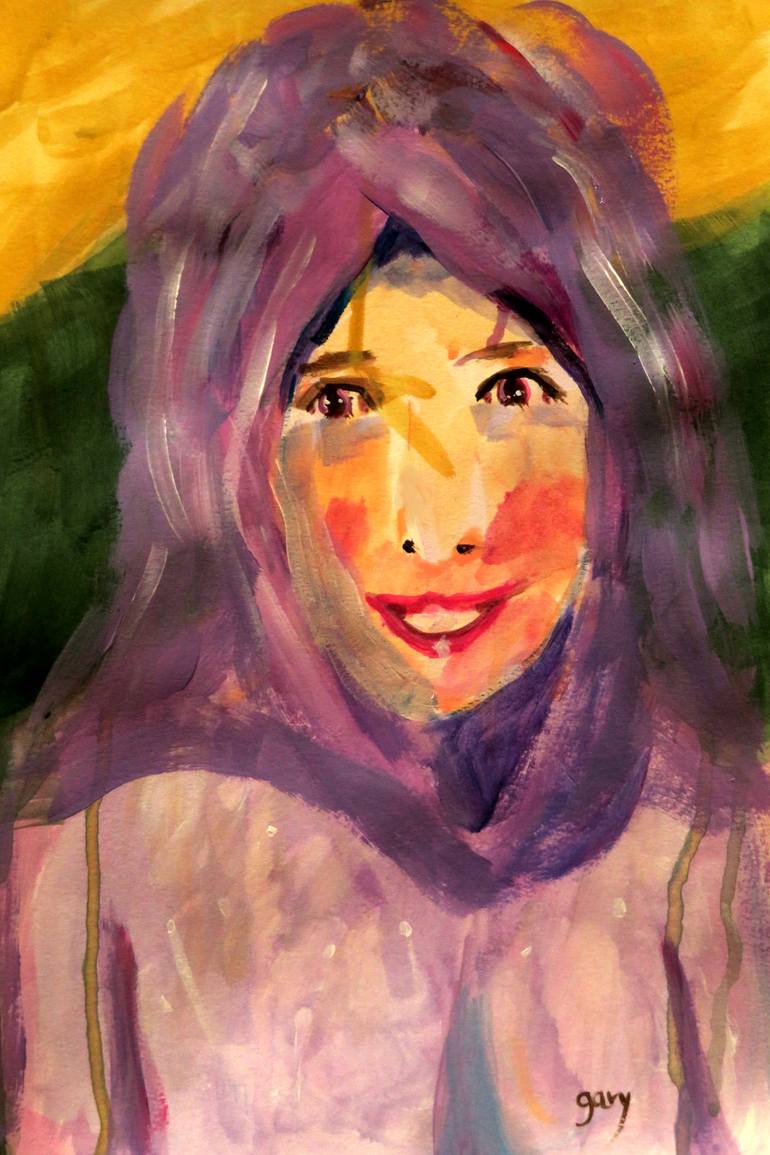 Egyptian Woman Painting by Gary Kirkpatrick | Saatchi Art