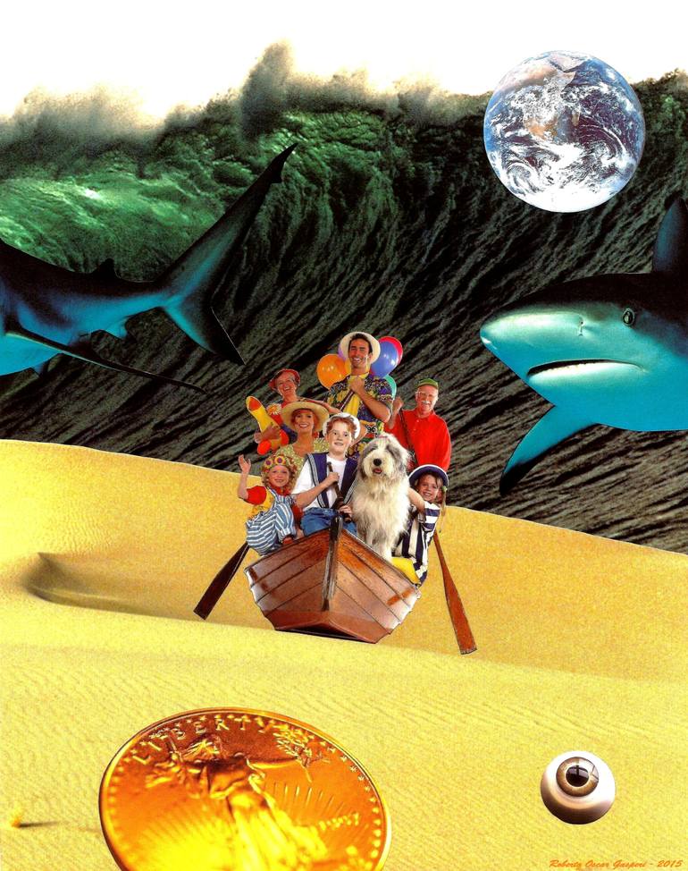 IMMIGRATION Collage by Roberto Oscar Gasperi | Saatchi Art