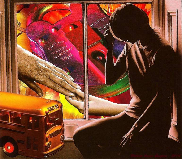 BUS Collage by Roberto Oscar Gasperi | Saatchi Art