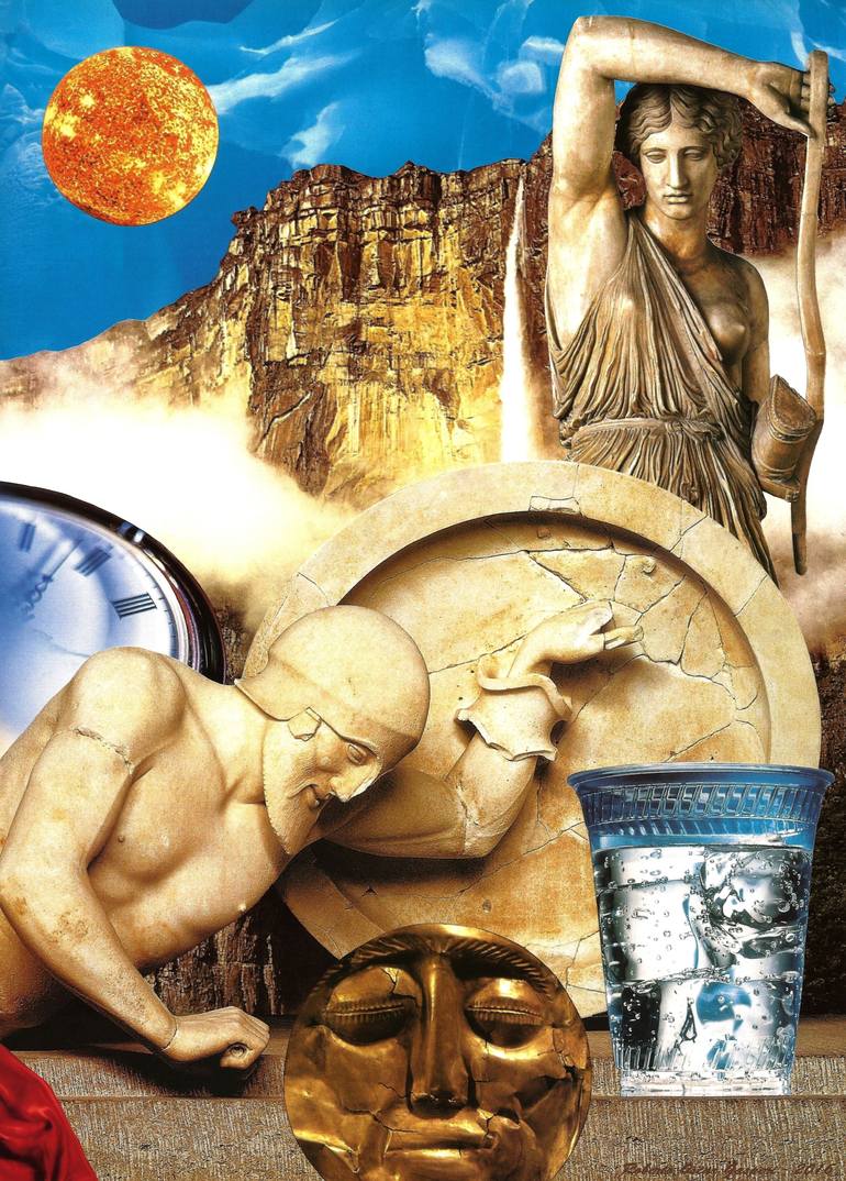 DYING Collage by Roberto Oscar Gasperi | Saatchi Art