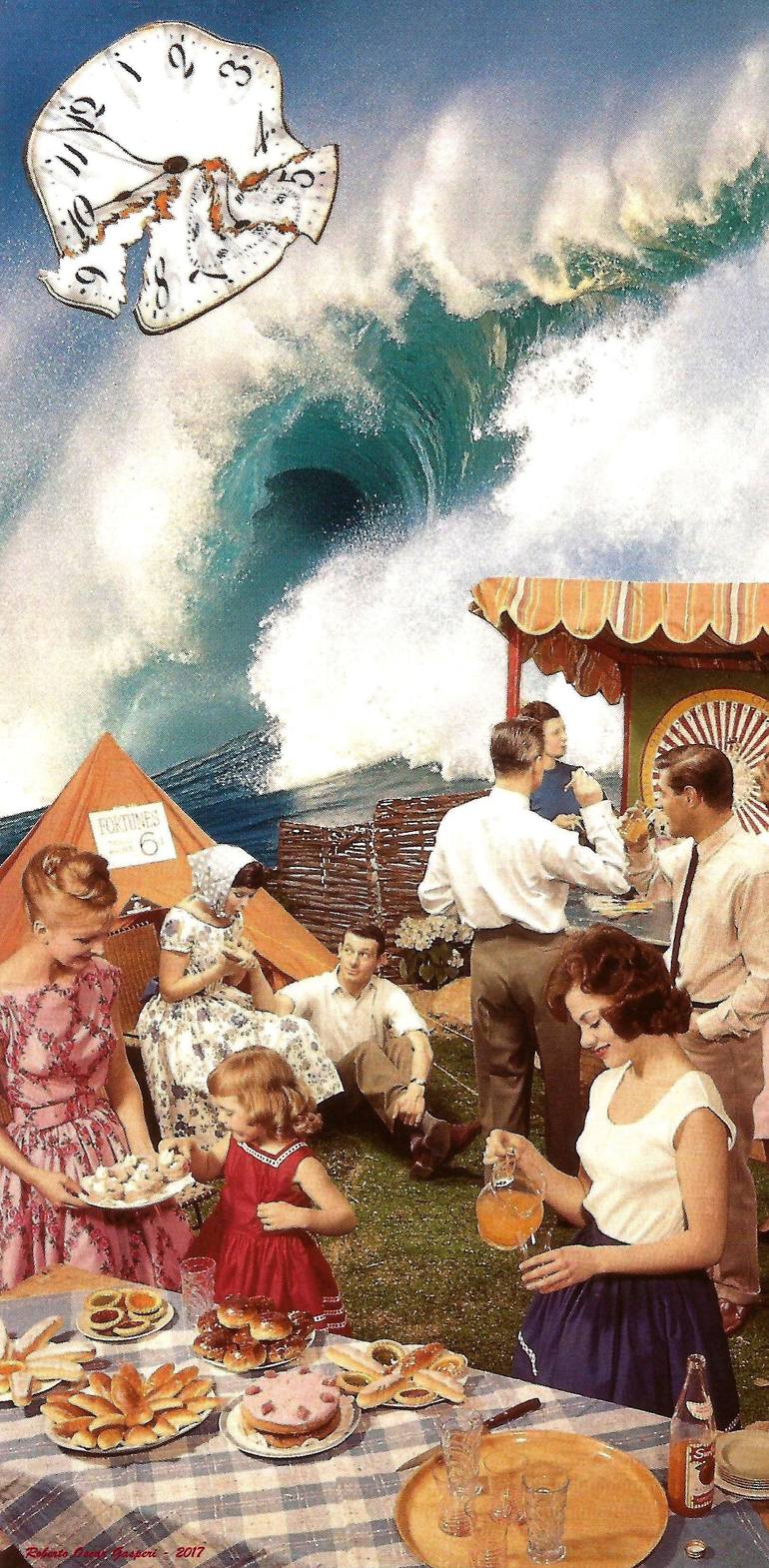 TSUNAMI Collage by Roberto Oscar Gasperi | Saatchi Art