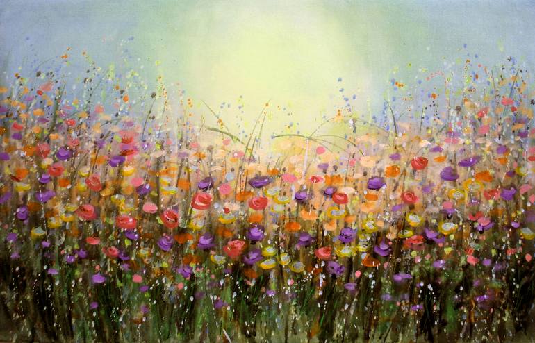 abstract meadows Painting by Vishalandra M Dakur | Saatchi Art