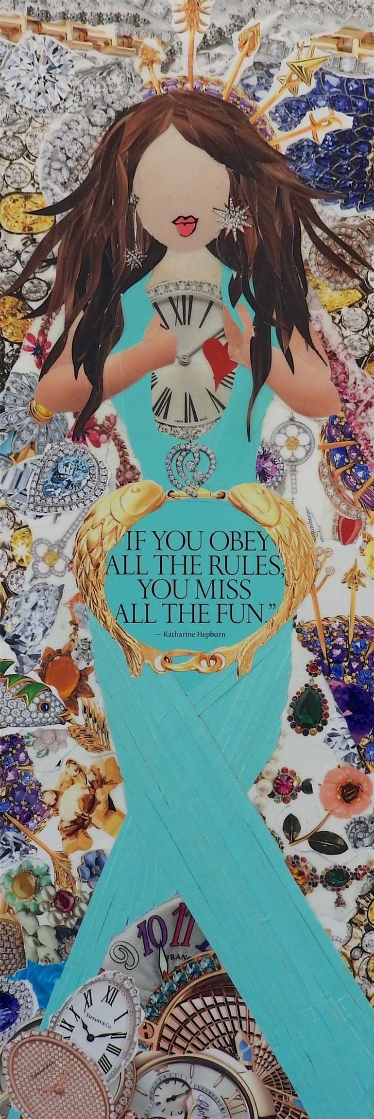 QUEEN OF HEARTS Collage by Olga Vargas | Saatchi Art