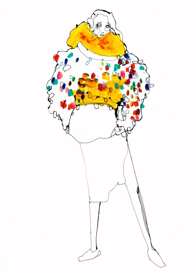 Phoebe Drawing by Timi Hayek | Saatchi Art