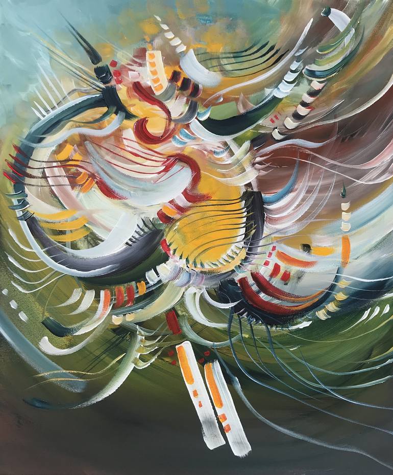 Unconscious minds IV Painting by Mo Tuncay | Saatchi Art