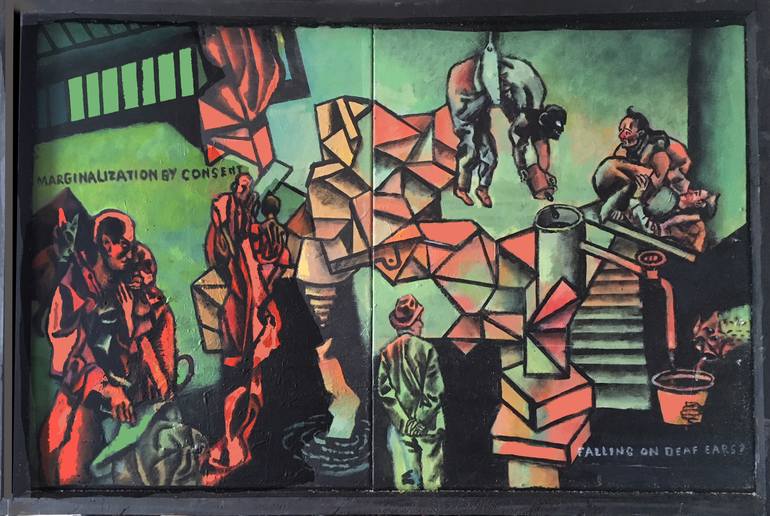 Falling on Deaf Ears Painting by John H Howard | Saatchi Art