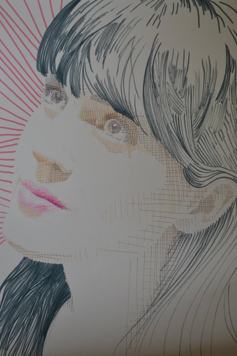 Romy Drawing by John Ebus | Saatchi Art