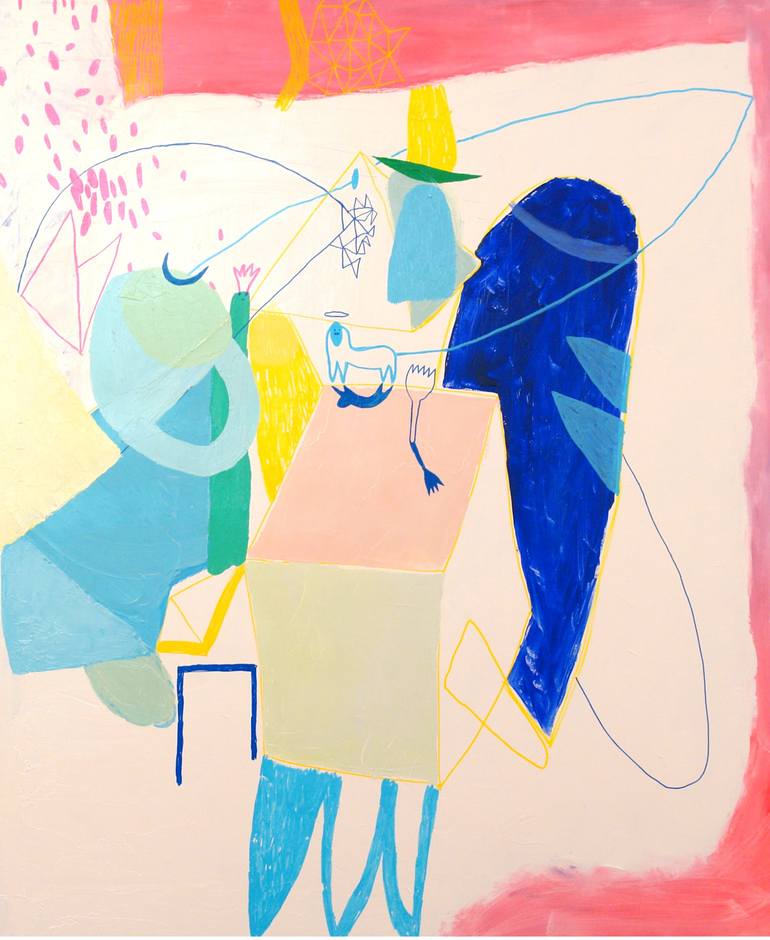 Dreamy conversation Painting by Trendafila Trendafilova | Saatchi Art
