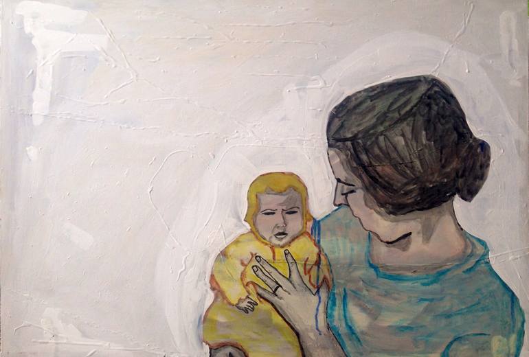 Mother & Child Painting by Drew Bowyer | Saatchi Art