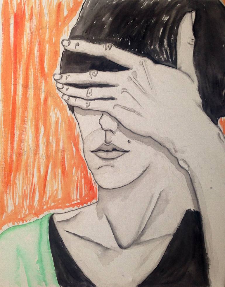 Hiding Painting by Drew Bowyer | Saatchi Art