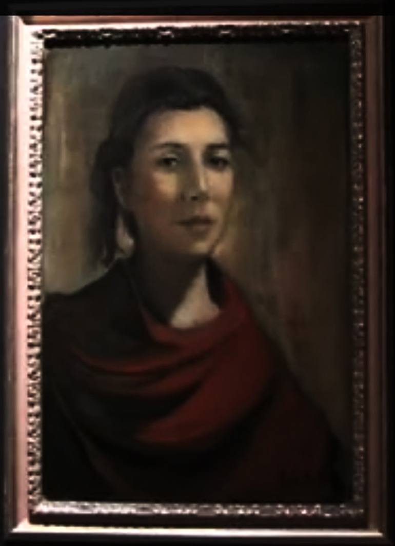 Portrait of Soraya Painting by Manlio del Foco | Saatchi Art