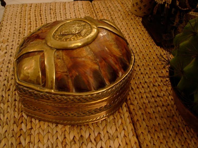 Bronze & turtle shell box Sculpture by Nuno Baptista | Saatchi Art