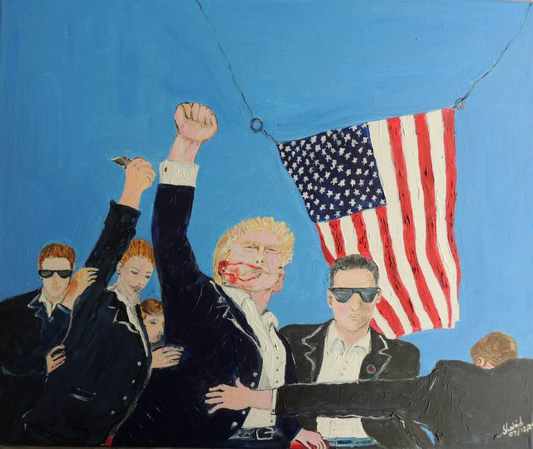 Trump Painting by Shahid Zuberi | Saatchi Art