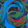 Crescent Vine Painting by STACY GIBBONI | Saatchi Art