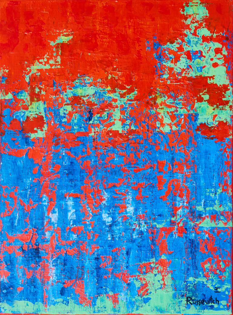Red, Blue, Green Painting by Alexander Rusevich | Saatchi Art