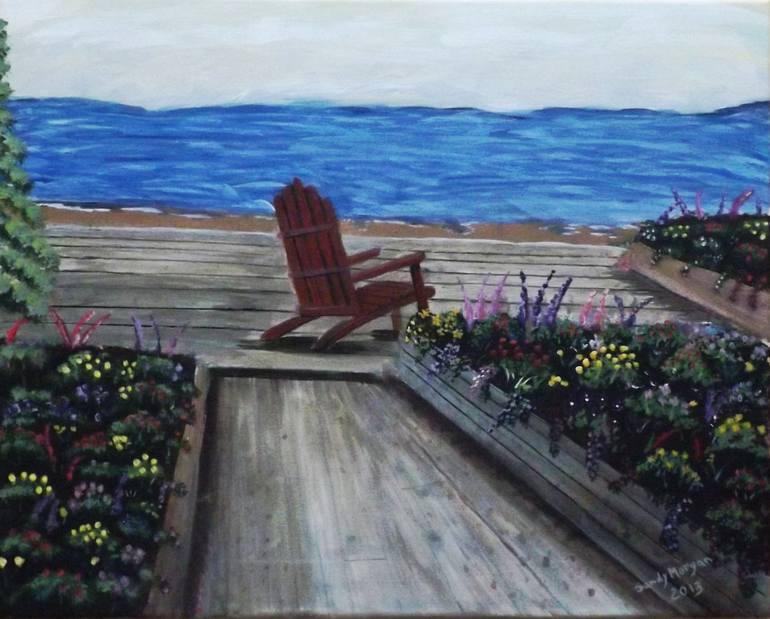 Ocean Dreams Painting by Sandy Morgan | Saatchi Art