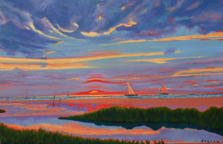 North Shore Painting by keith stefan | Saatchi Art