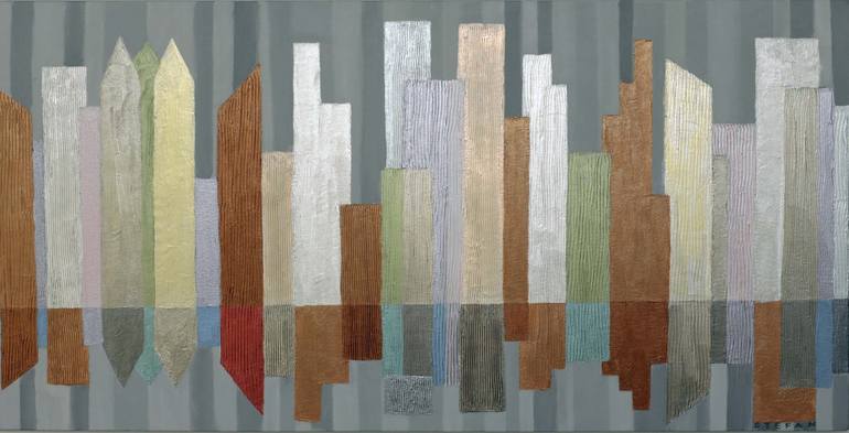 City Impressions II Painting by keith stefan | Saatchi Art