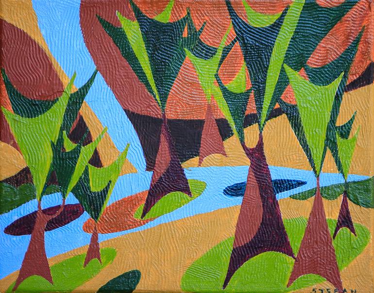 Outback Journey Painting by keith stefan | Saatchi Art