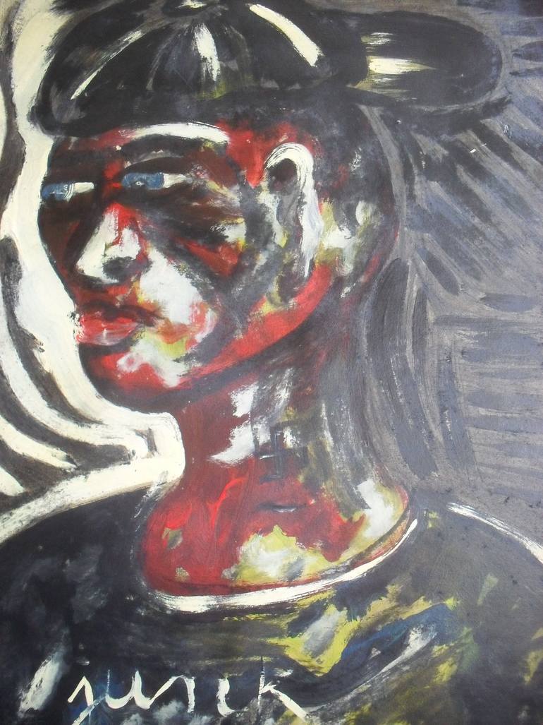 Junkie boy Painting by Christof Sandee | Saatchi Art