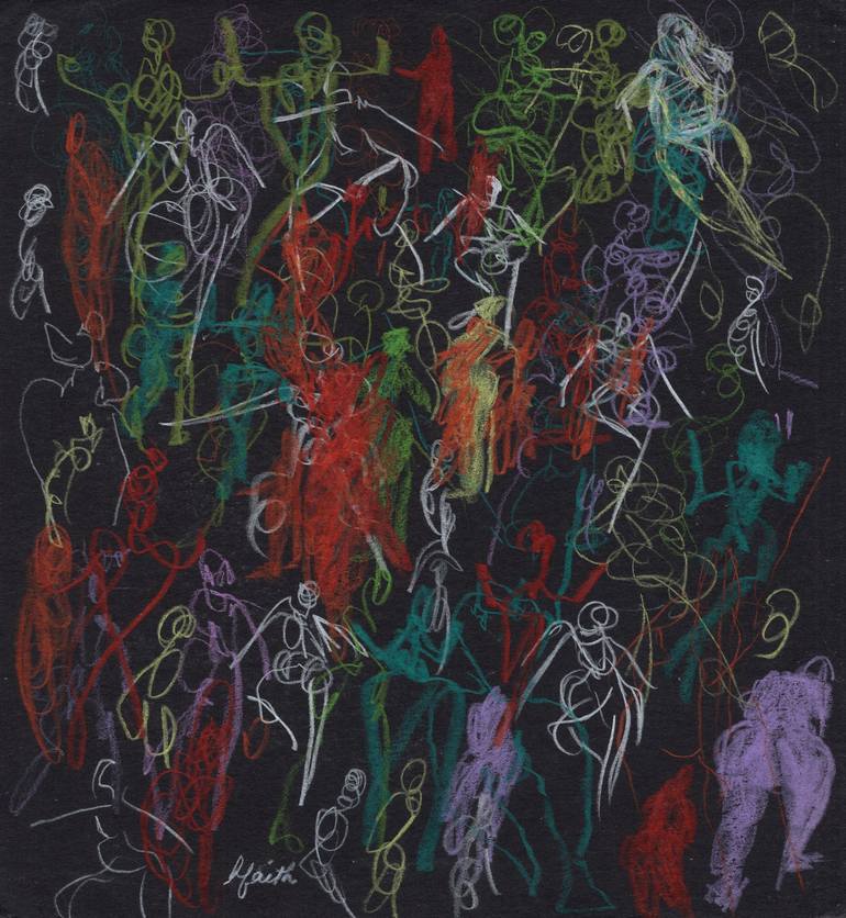 The Dancing Drawing by Harriet Faith | Saatchi Art