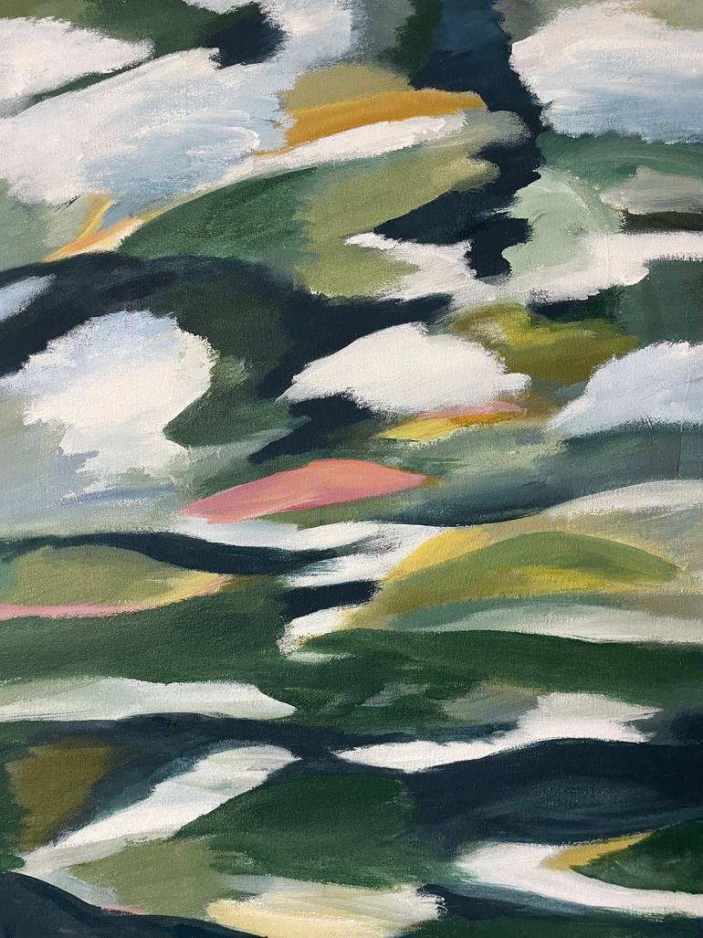 Deep Blue Hills Painting by Bianca Wellwood | Saatchi Art