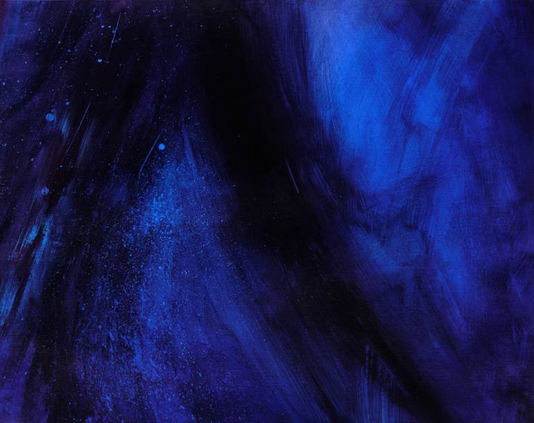 Dark Wave (Blue Healing) Painting by Sarah Louise Sweet | Saatchi Art