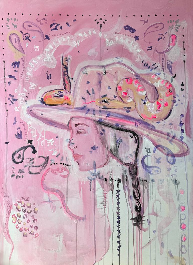 Panhandle Medusa Painting by Libby Kay Sanchez | Saatchi Art