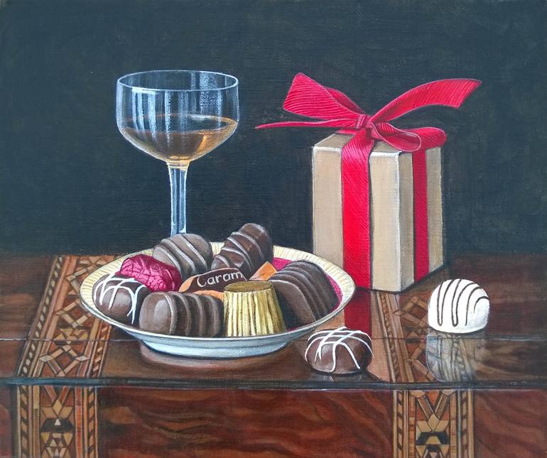 Indulgence Painting by Demi Lang | Saatchi Art