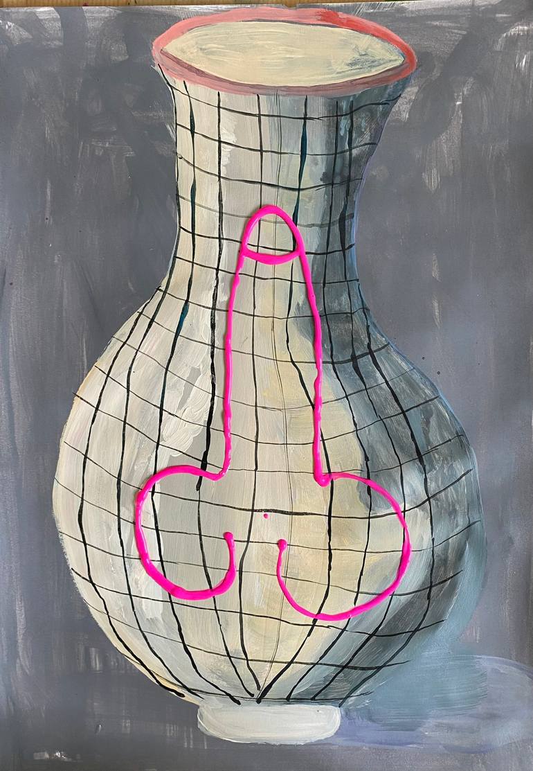 Male vase Painting by Elisa Ochoa | Saatchi Art