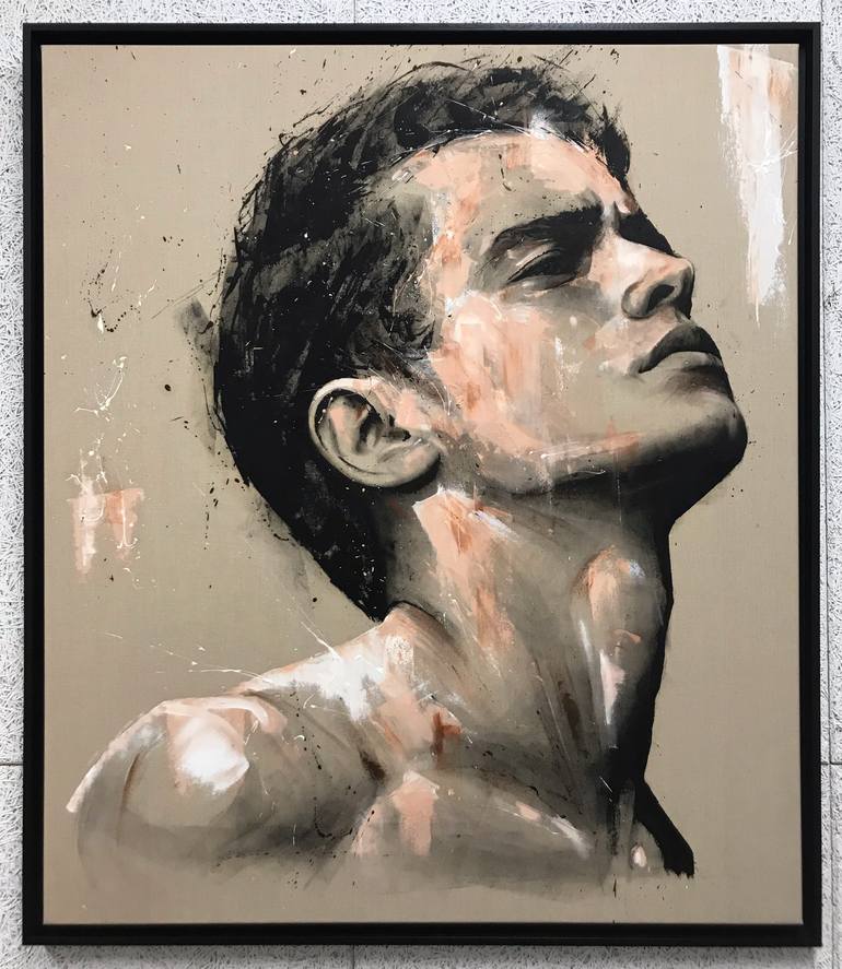 Chin Up Painting by David Rees | Saatchi Art