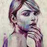 Athena Painting by David Rees | Saatchi Art