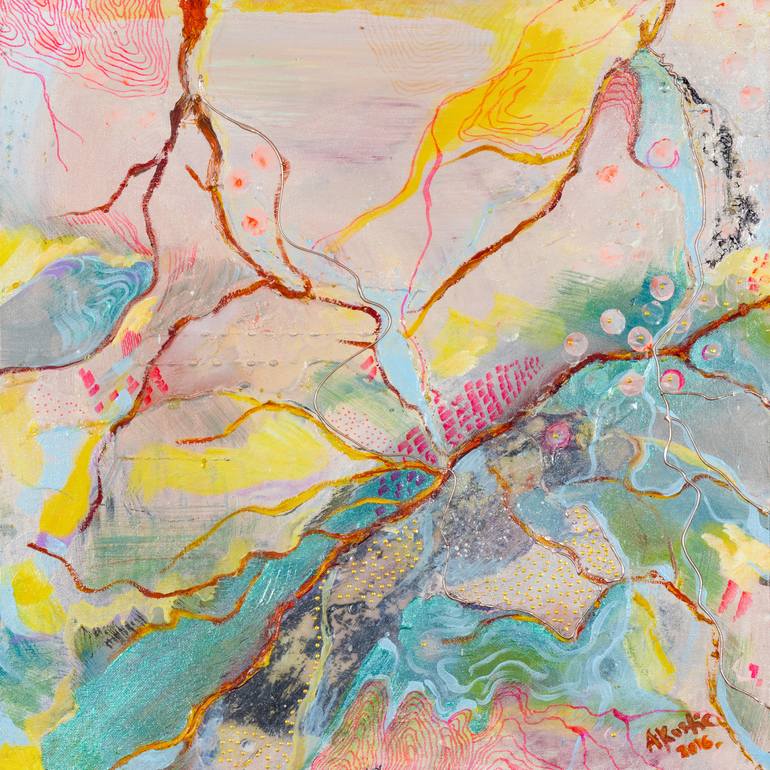 A Meeting by the River Painting by Aleksandra Kostic D | Saatchi Art