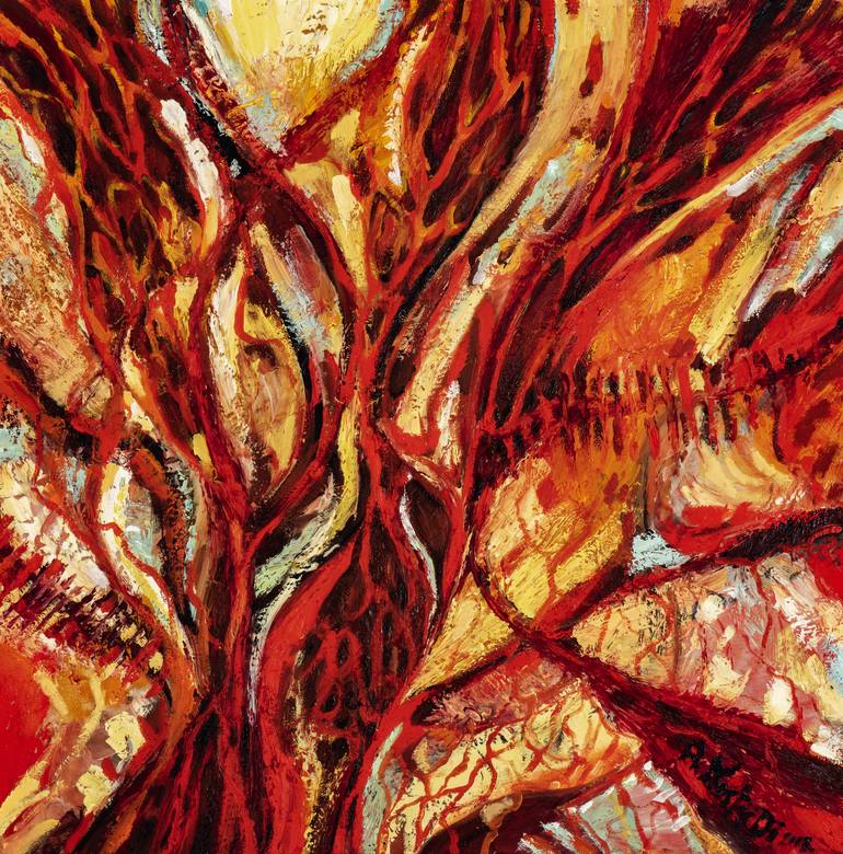 Between me and you Painting by Aleksandra Kostic D | Saatchi Art