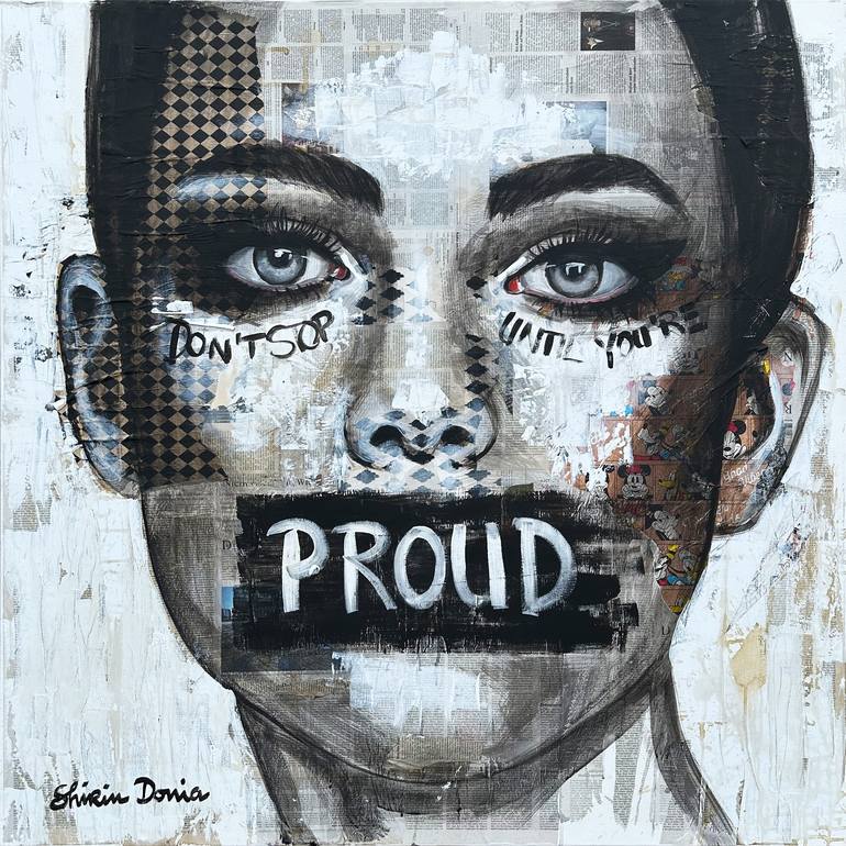 PROUD Painting by Shirin Donia | Saatchi Art