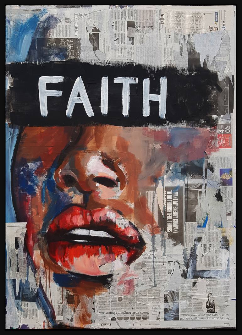 FAITH Painting by Shirin Donia | Saatchi Art