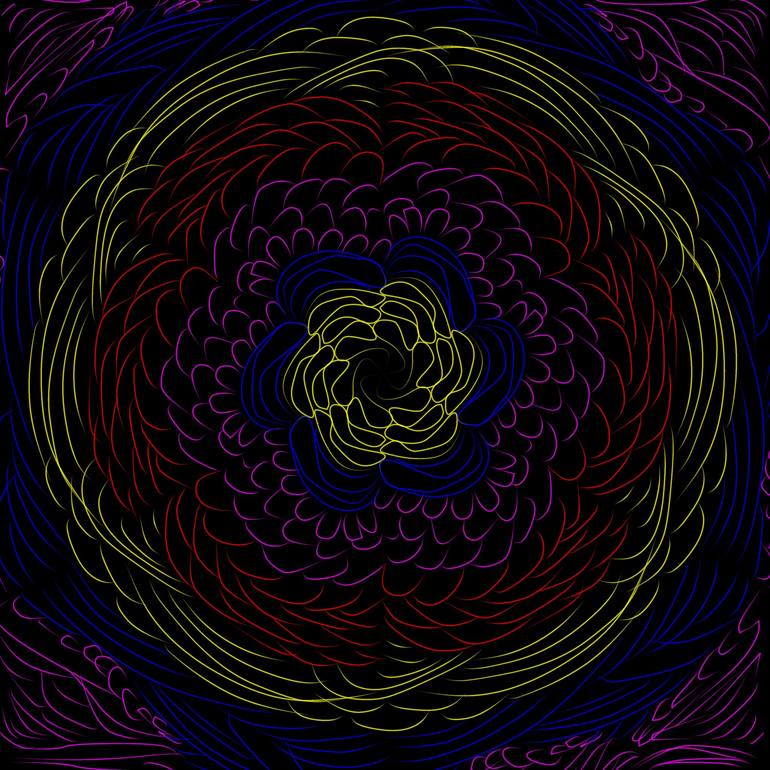 Flower Drawing by Scott Gourlay | Saatchi Art