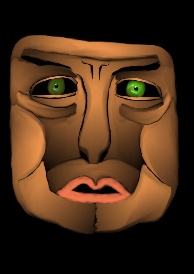 Face to the World Drawing by Scott Gourlay | Saatchi Art