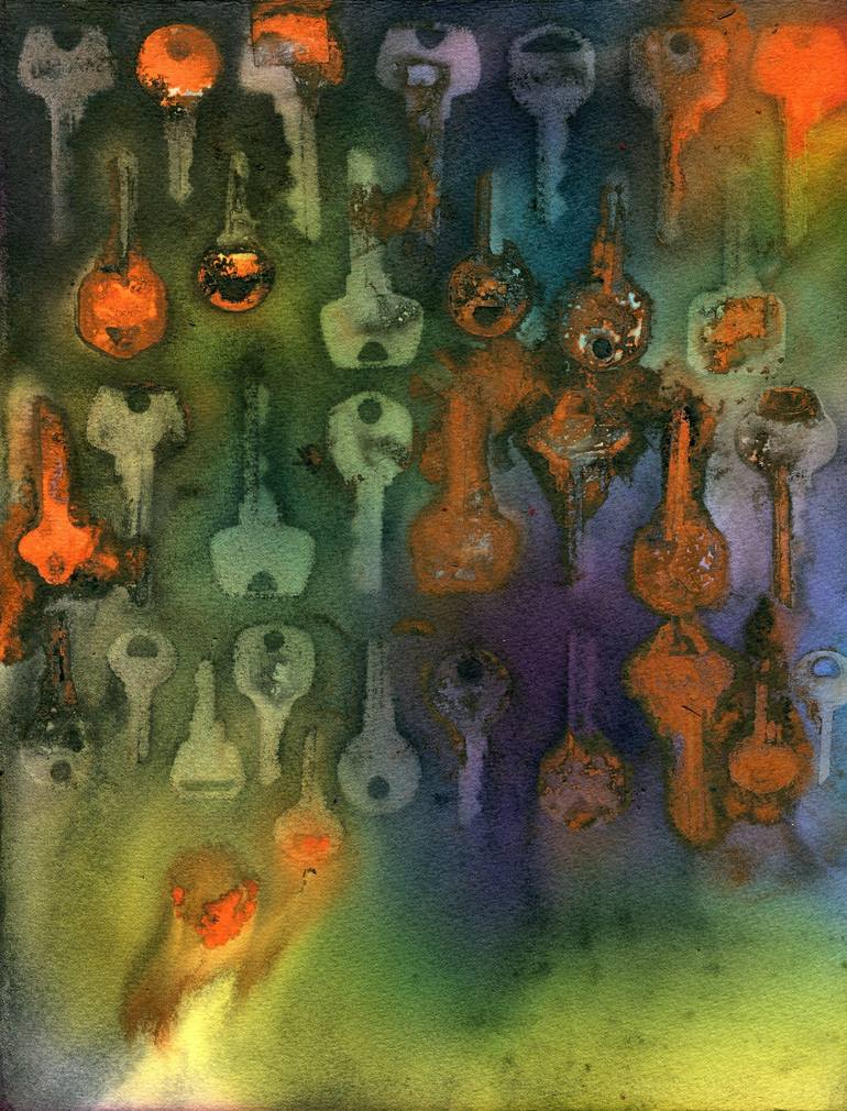 Keys (05-17-18) Drawing by Jerry Jacobson | Saatchi Art