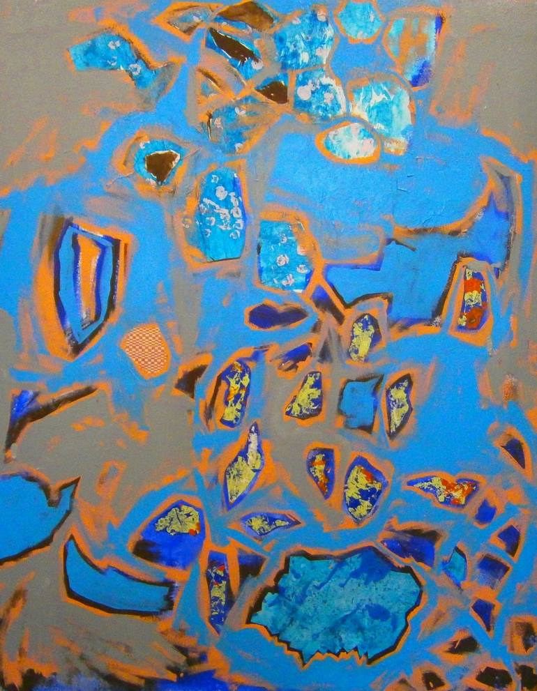 Blue Bull Painting by Titus Marques | Saatchi Art