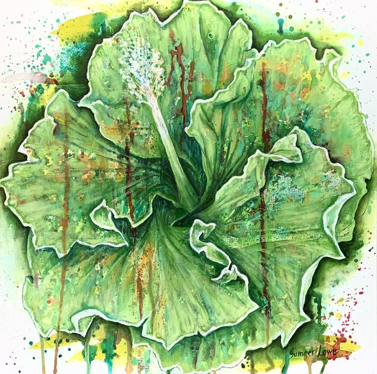 Wild Hibiscus Painting by Summer Lowe | Saatchi Art